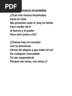 Acordes y letra de "Vamos a Cantar" | PDF