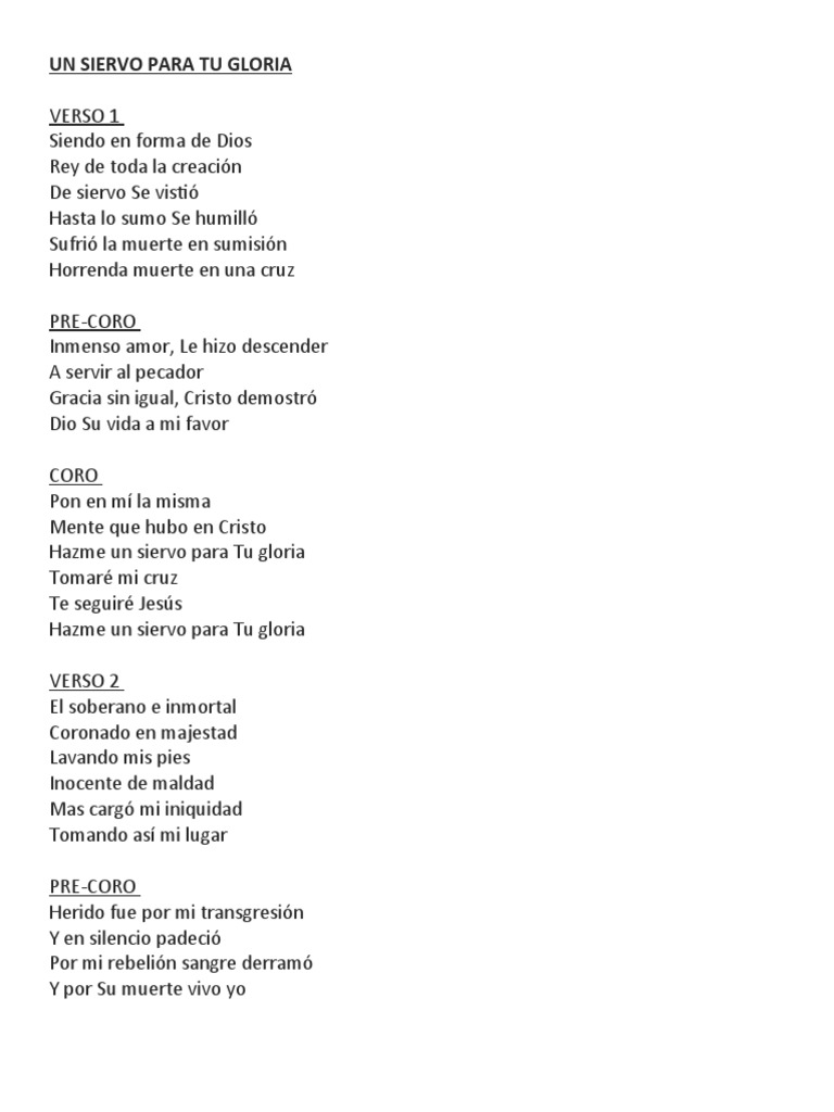 Un Siervo para Tu Gloria | PDF | Religión y espiritualidad