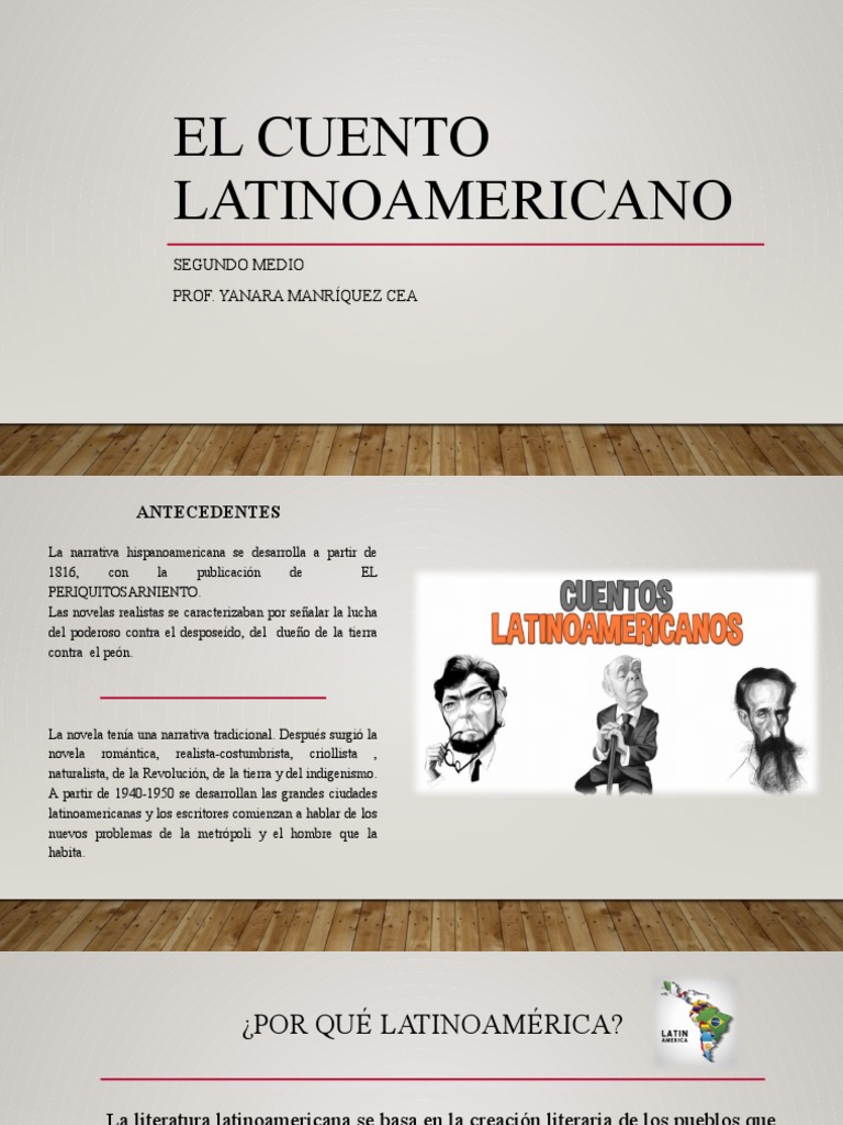 El cuento latinoamericano ppt.pptx | PDF | America latina | Cuentos