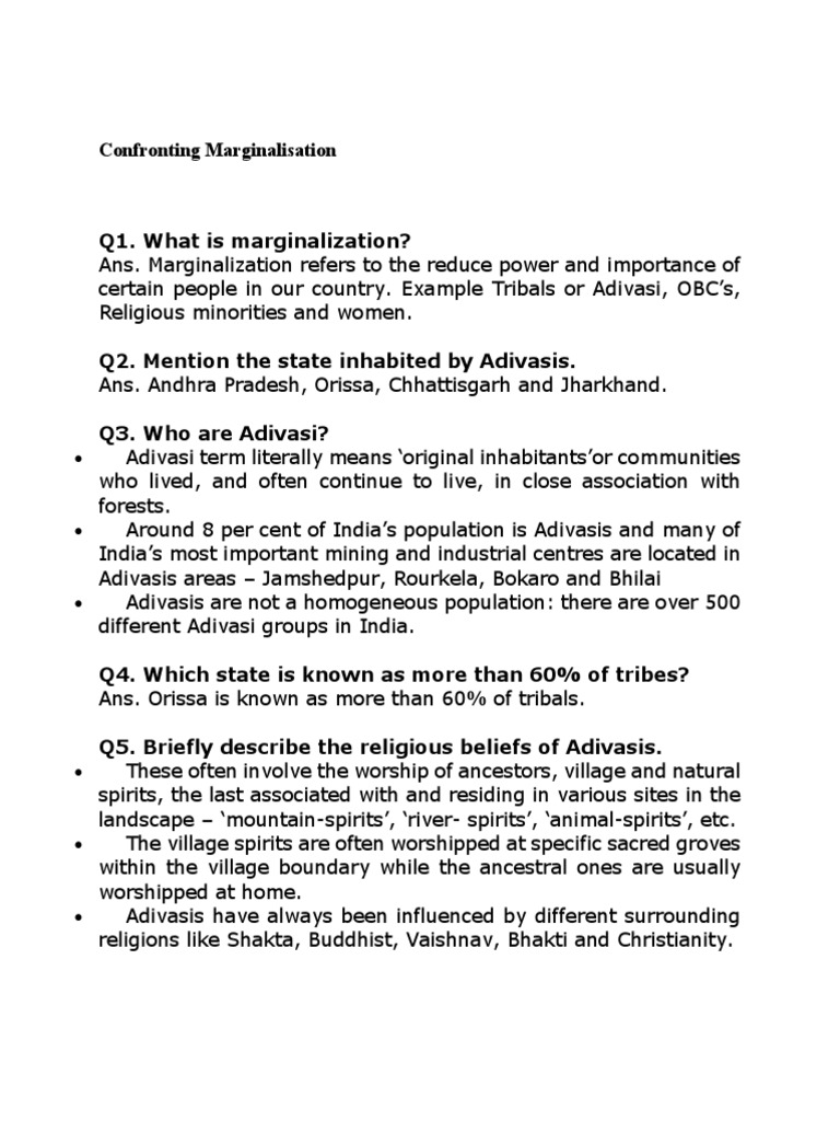 C8CCh8 Confronting Marginalisation | PDF | Dalit