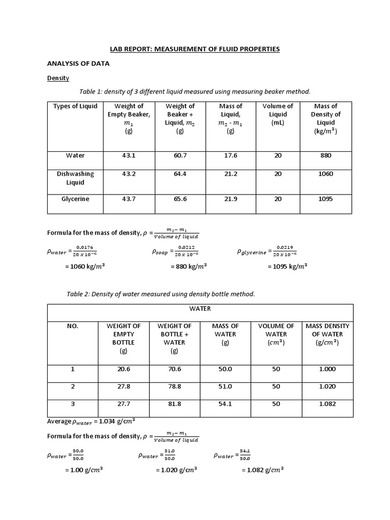 Fluid Properties PDF | PDF | Density | Viscosity