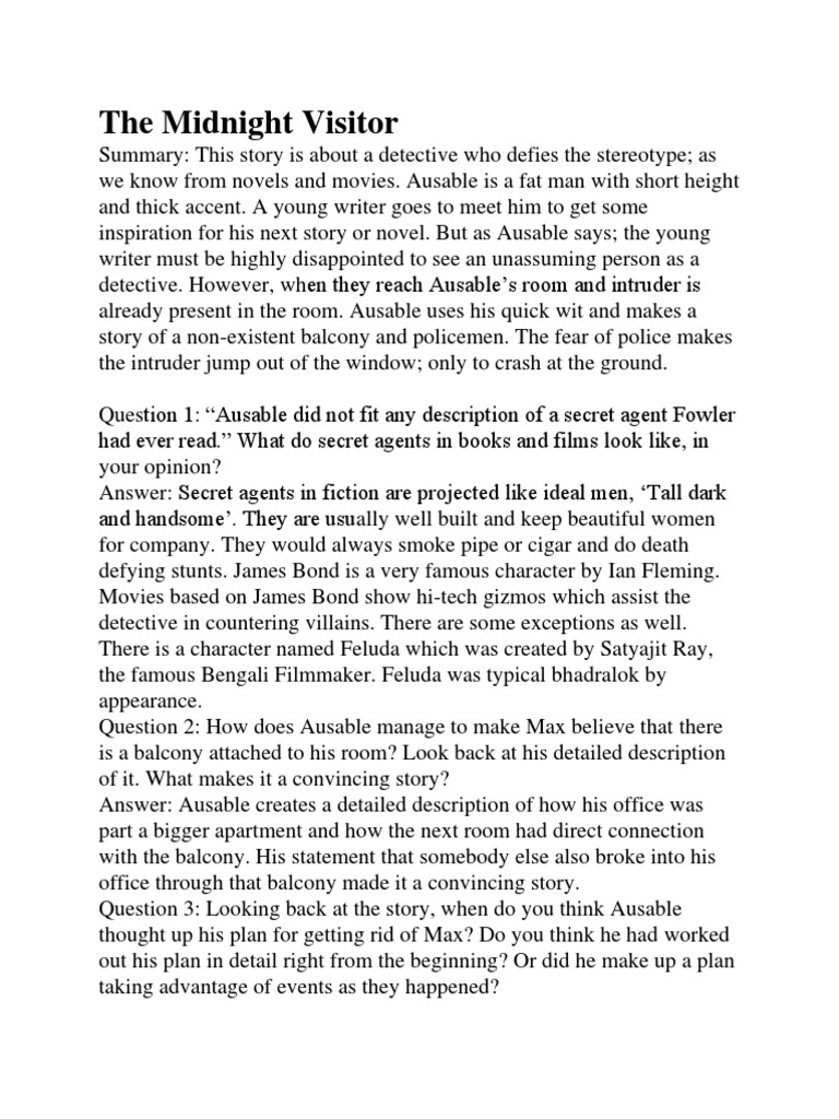 C10LFWFCh3 The Midnight Visitor PDF | PDF | Young Adult | General Fiction