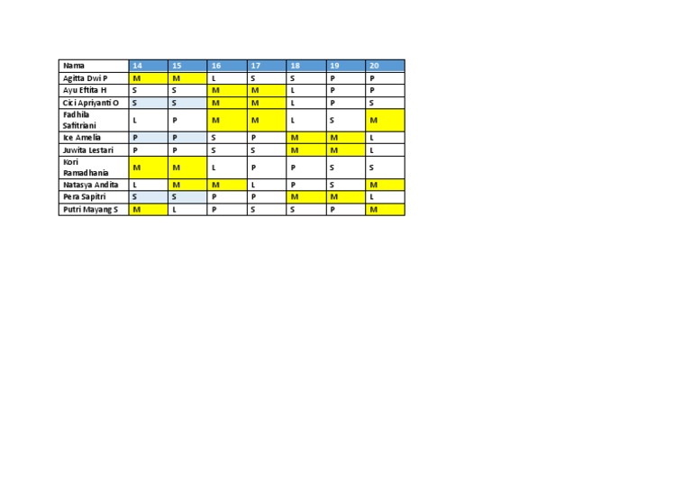 Jadwal PMB MG 1 | PDF