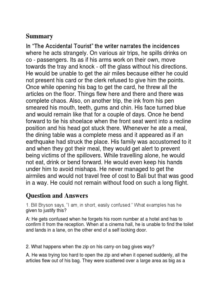 C9LLMCh9 The Accidental Tourist PDF | PDF