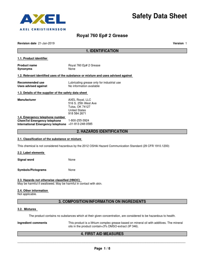 Safety First: A Comprehensive Guide to the Royal 760 Ep# 2 Grease ...