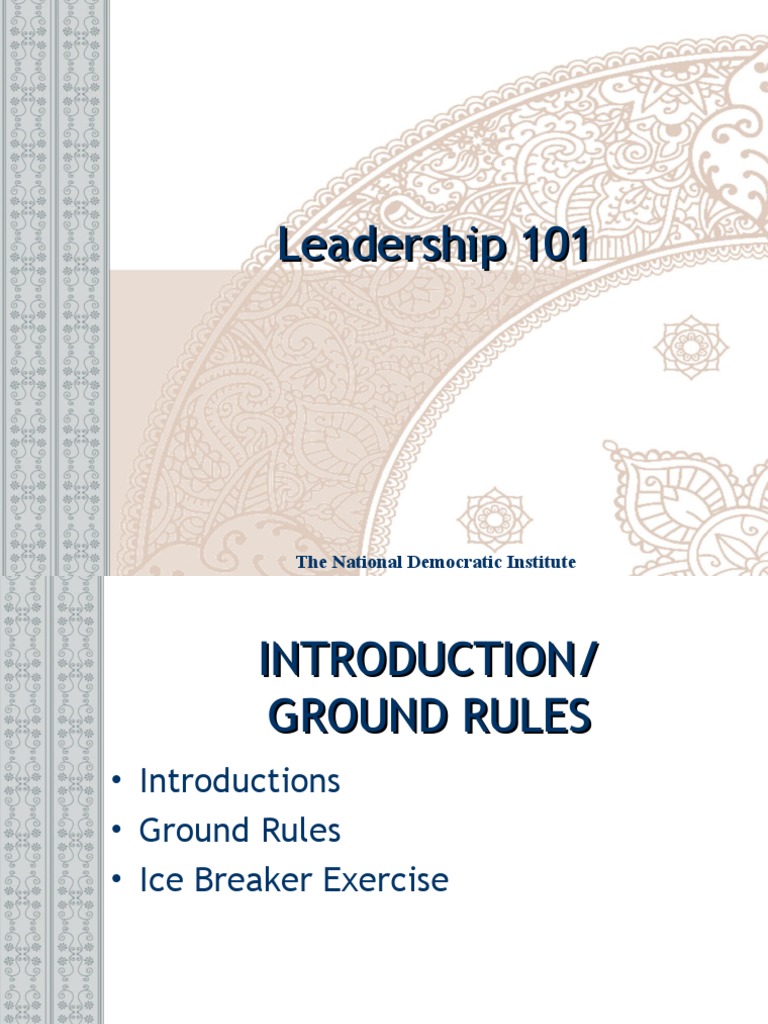 Leadership 101 | PDF | Leadership | Cognitive Science