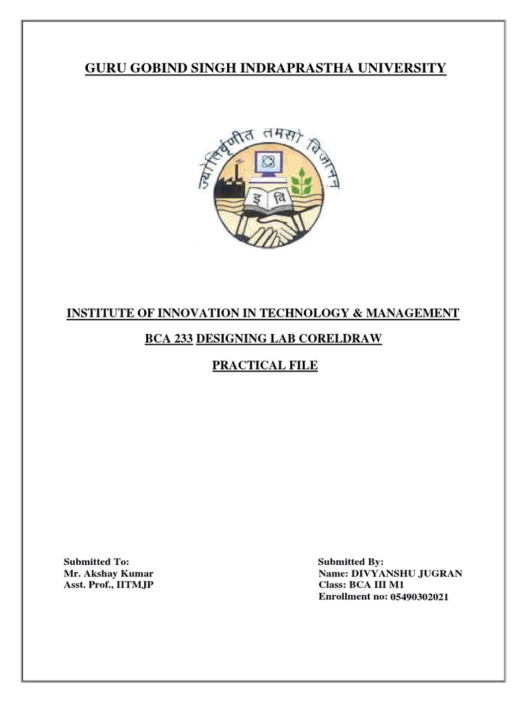 CorelDraw Practical File for BCA 233 | PDF