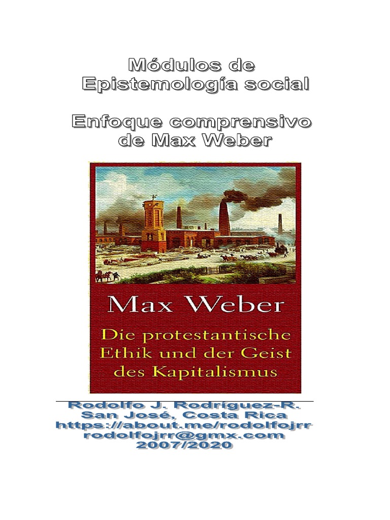 Enfoque Comprensivo de Max Weber | PDF | Max Weber | Estado (política)