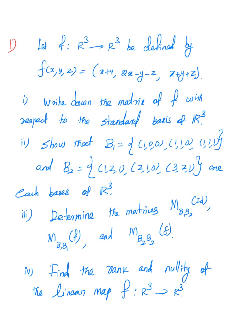Assignment 3 PDF | PDF | Linear Map | Matrix (Mathematics)