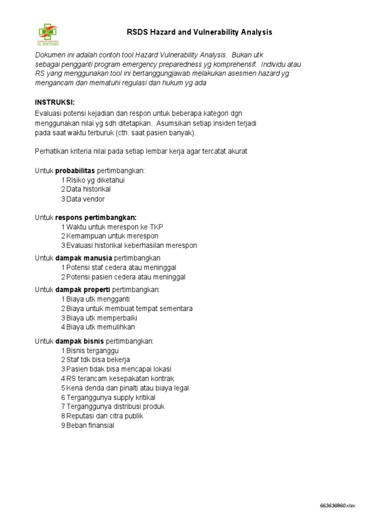 Hazard Analysis HVA | PDF