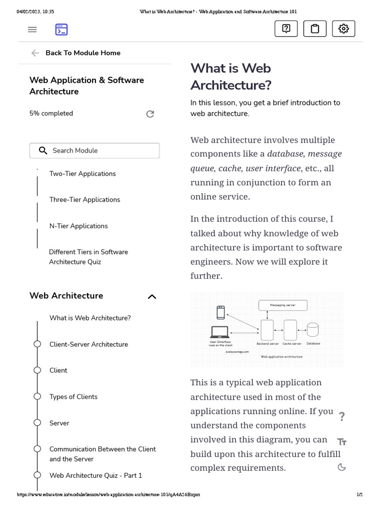 Web Architecture PDF | PDF | Ajax (Programming) | Representational ...