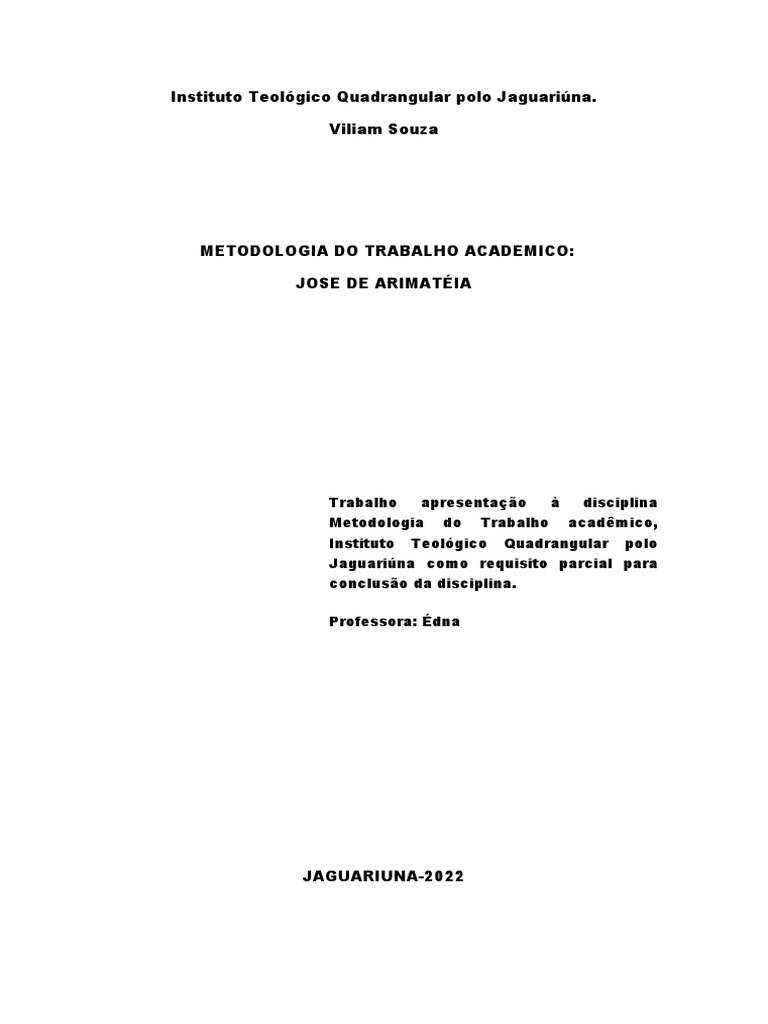 Folha De Rosto Edna Pdf