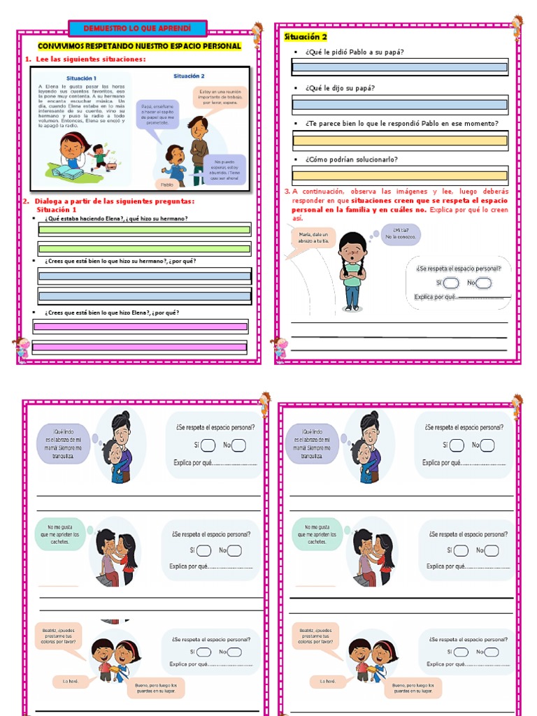 P. Social - Convivimos Respetando Nuestro Espacio Personal | PDF