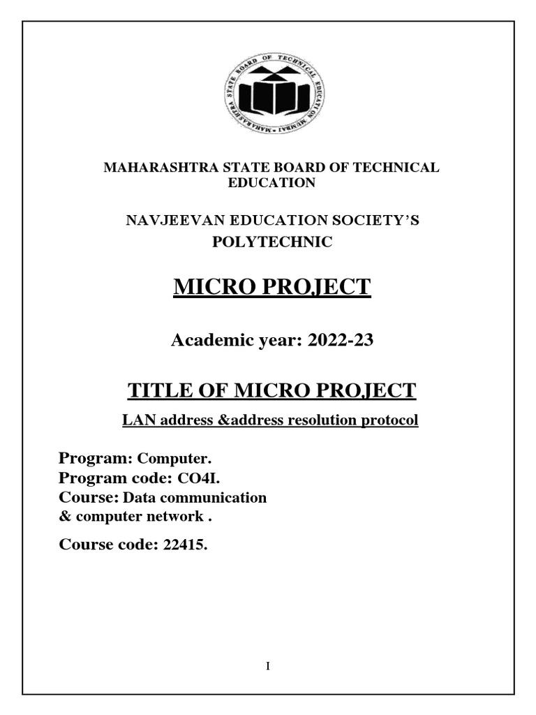 DCC Microproject New 2022-23 | PDF | Computers | Technology & Engineering