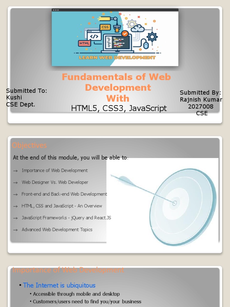 Web Dev Basics for CSE Students | PDF | World Wide Web | Internet & Web