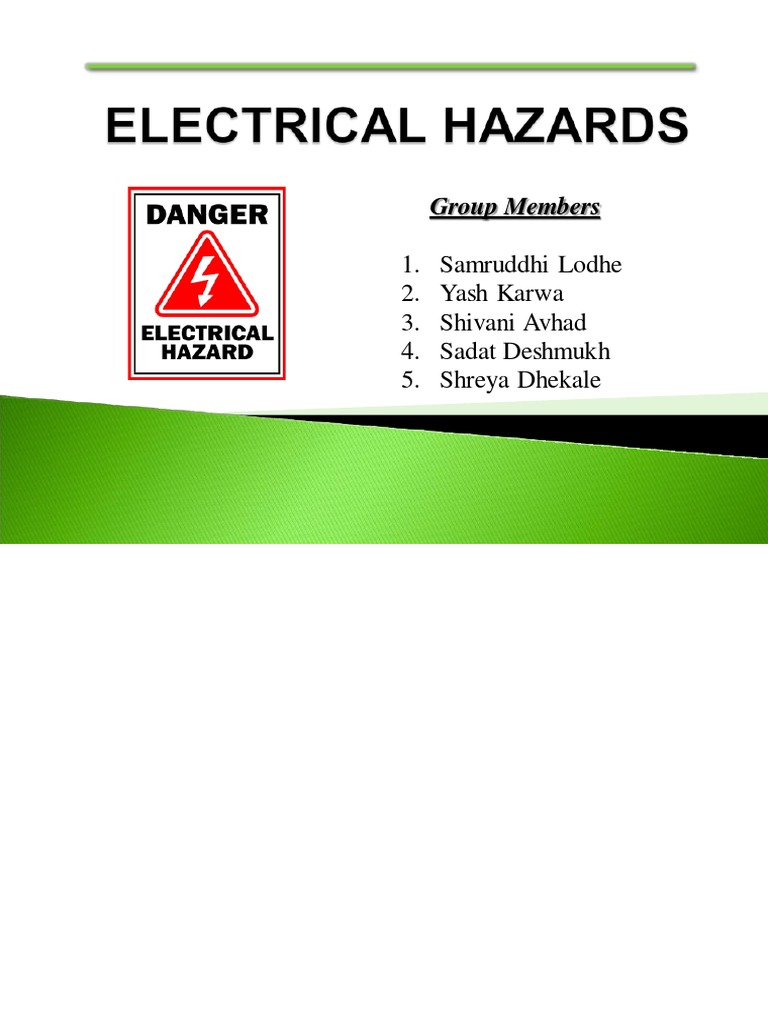 Electrical Hazards PDF | PDF | Insulator (Electricity) | Electrical Components