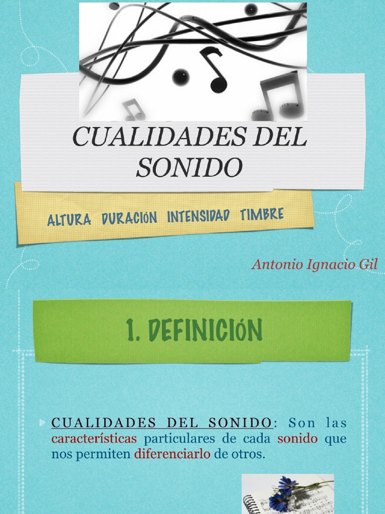 Cualidades Del Sonido | PDF