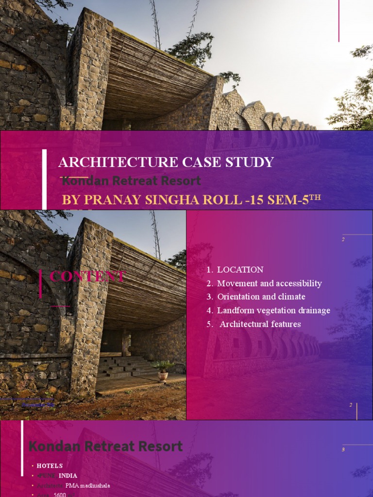 Kondan Retreat Resort Case Study | PDF | Precipitation | Earth Sciences