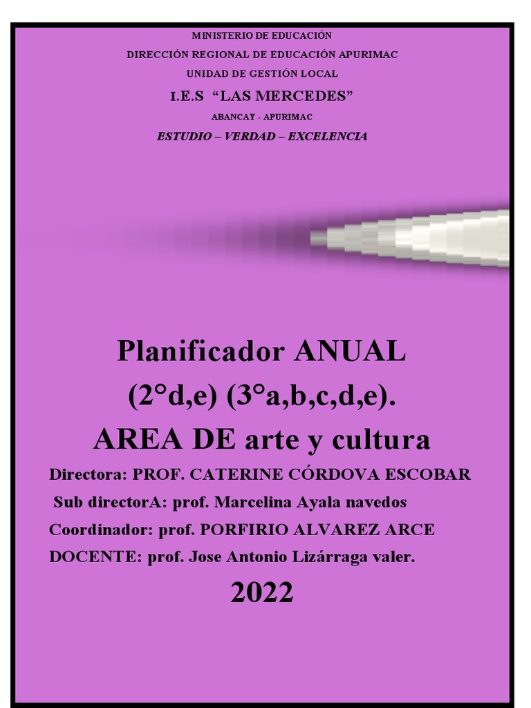 Caratula de Programacion Anual | PDF Caratula de Programacion Anual | PDF
