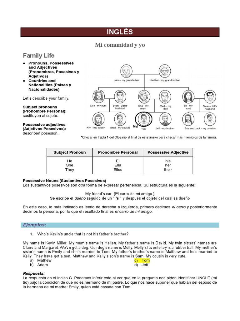 Ingles Ipn 2023 | PDF | Sintaxis | Morfología Lingüística