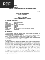 Contoh BAP Saksi Korban | PDF