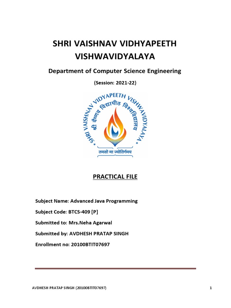 1avdheshjava PDF | PDF | Software | Computing