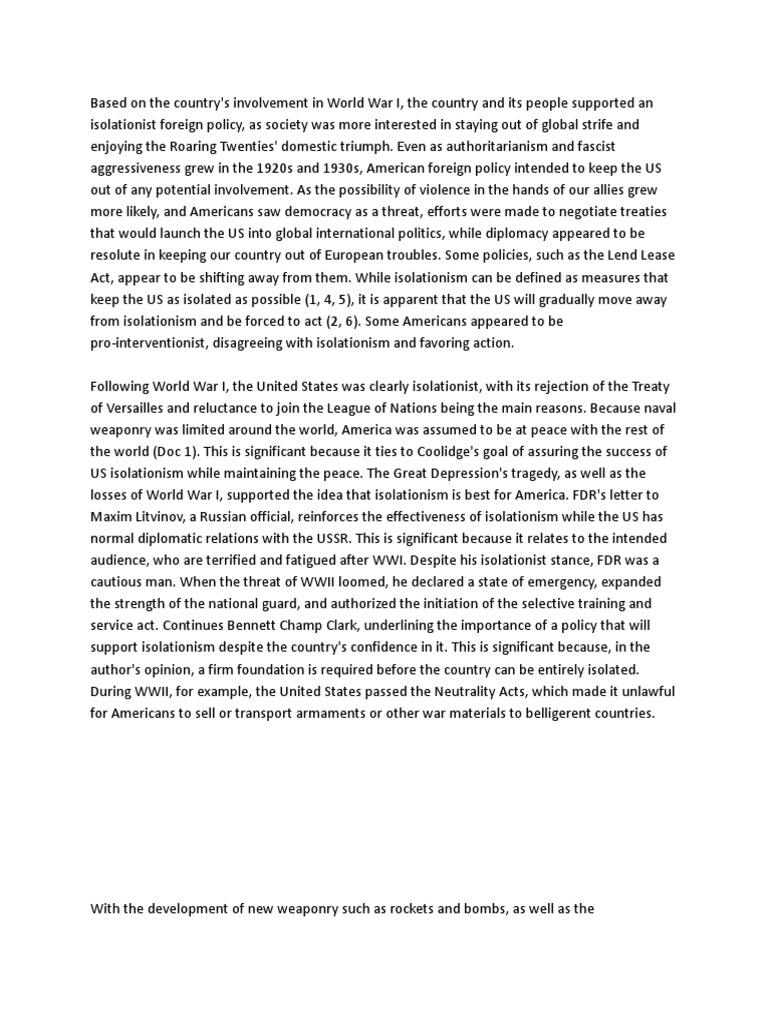 Period 7 DBQ | Download Free PDF | Foreign Policy Of The United States ...