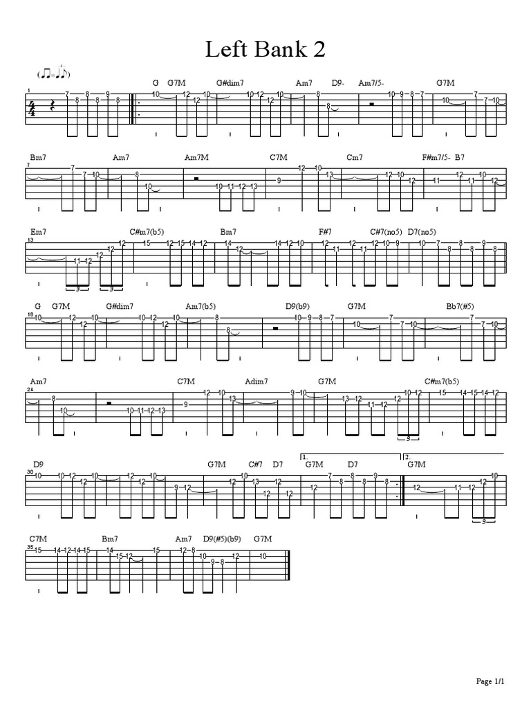 The Noveltones - Left Bank | PDF