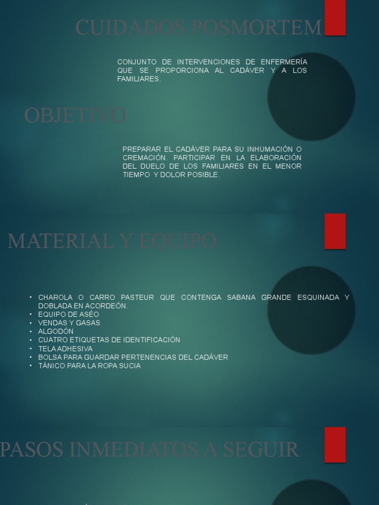 Cuidados Postmortem Pdf