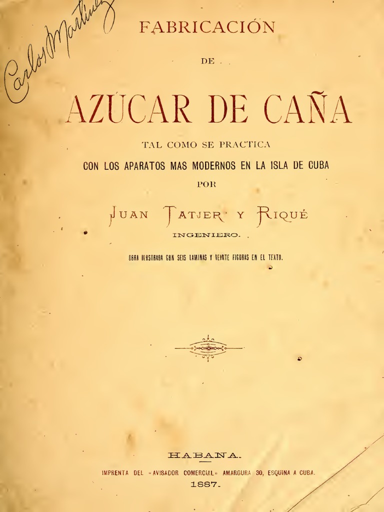 Fabricación Azúcar Cuba | PDF | Agua | Dieta y nutrición
