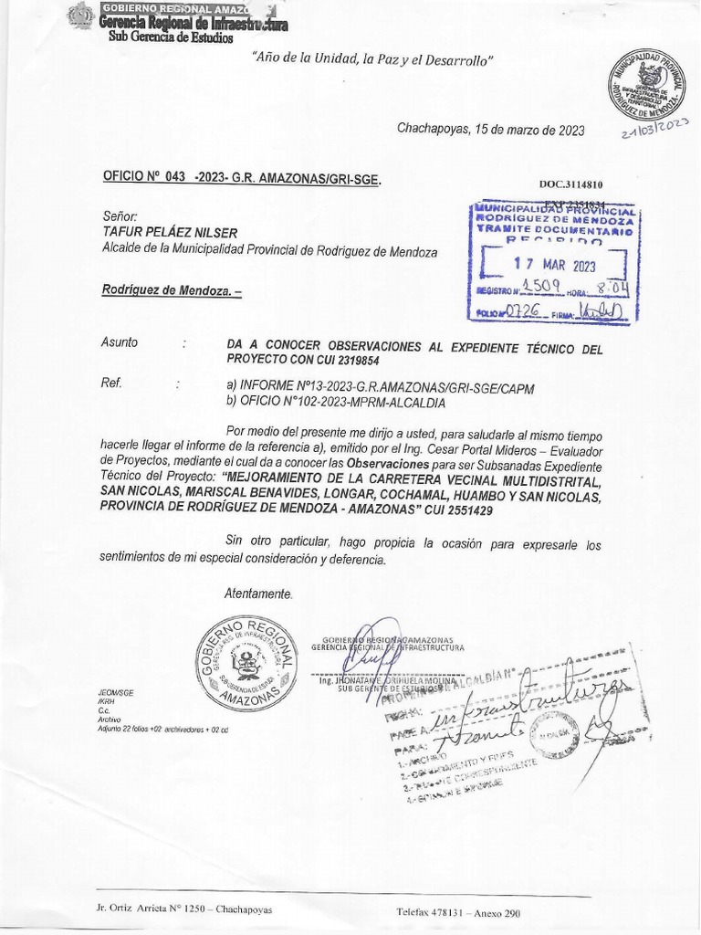 Observaciones Expediente Bicapa PDF | PDF