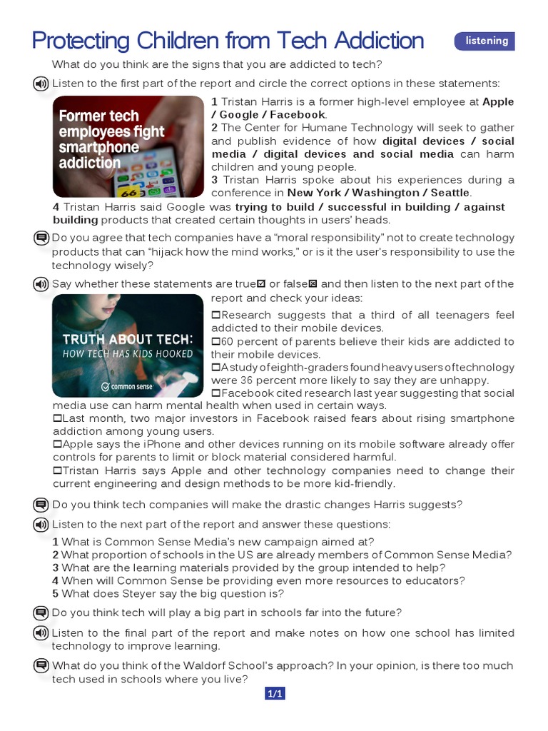 Addressing Tech Addiction in Youth | PDF | Apple Inc. | Social Media