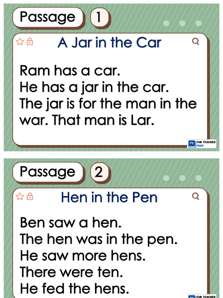 CVC Reading Passages Set1 | PDF