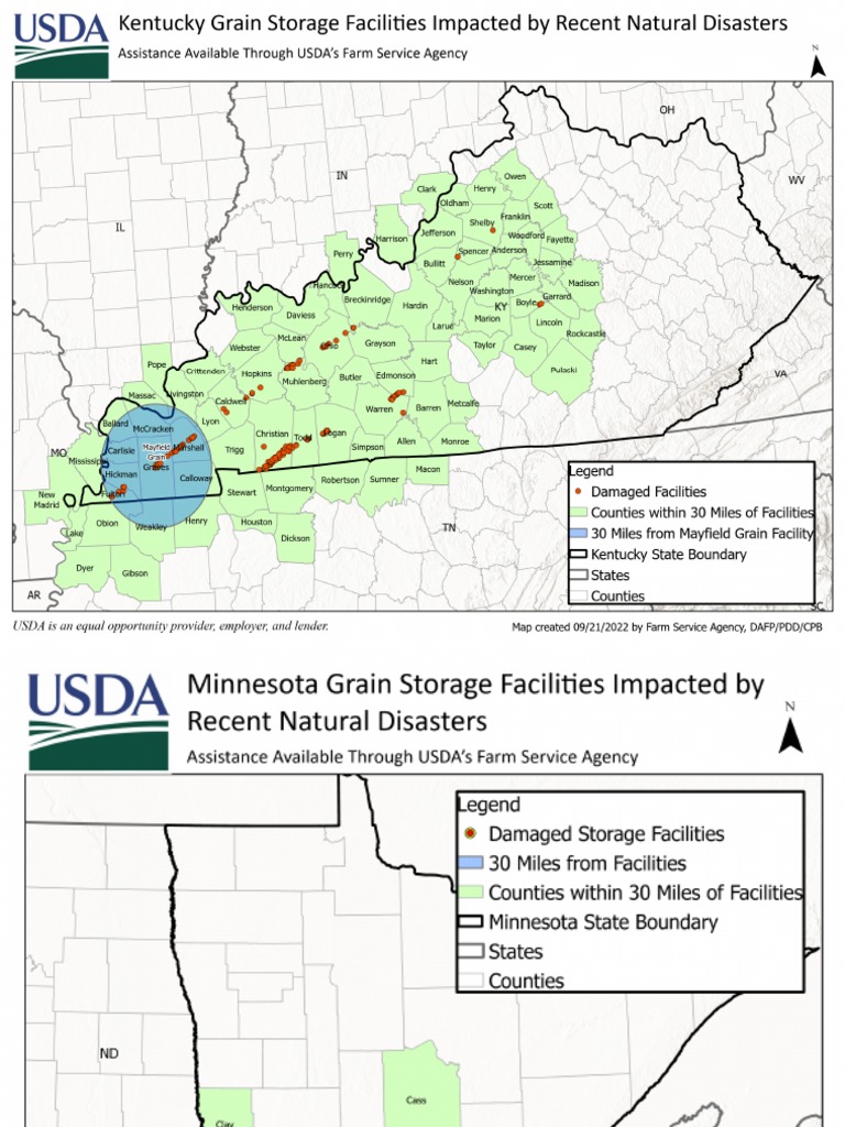 USDA Grain Bin Assistance Map | PDF