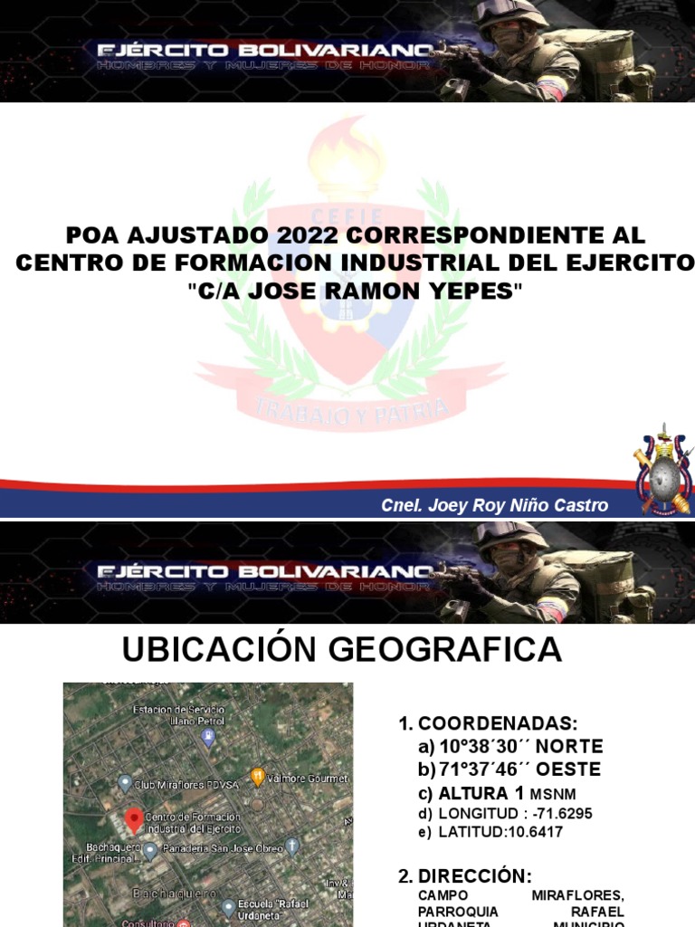 Presentacion Poa 2024 Cefie | PDF | Venezuela | Militar