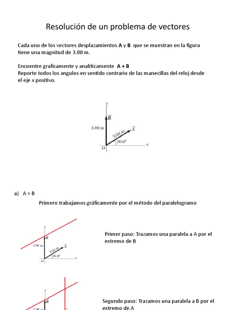 Resolución de Un Problema de Vectores | PDF
