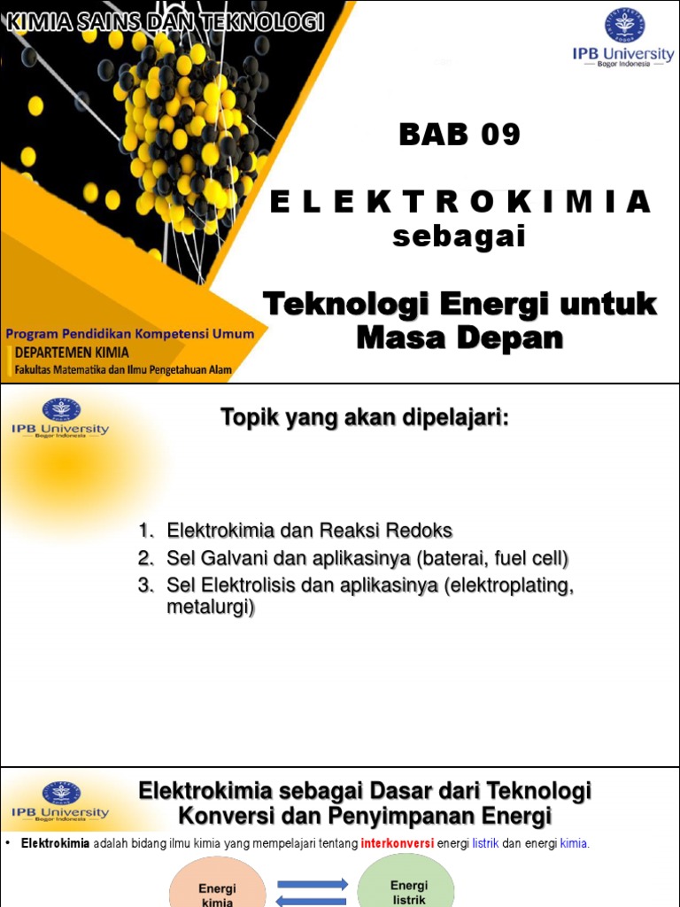 K11 Elektrokimia sebagai Teknologi Energi untuk Masa Depan.pdf | PDF