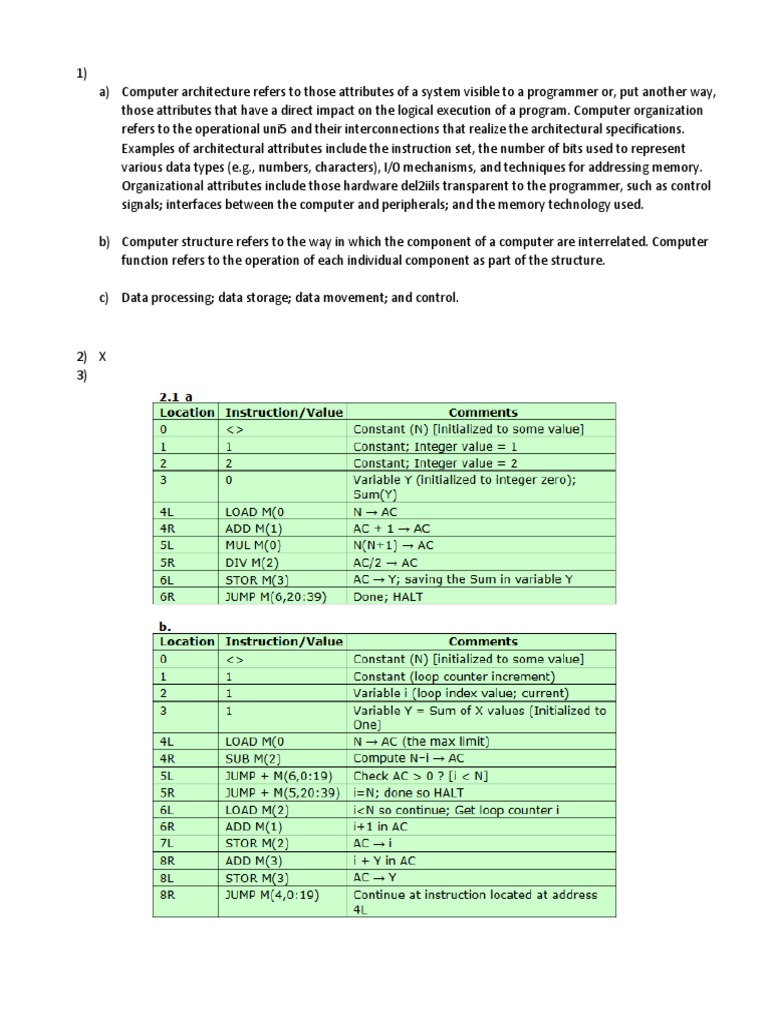 Tute Answers | PDF | Central Processing Unit | Input/Output Tute Answers | PDF | Central Processing Unit | Input/Output