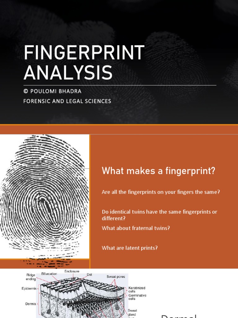 Fingerprint Analysis PDF | PDF | Fingerprint | Chemistry