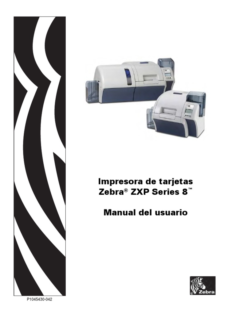 Zebra ZXP8 Manual de Usuario PDF | PDF | Impresora (Computación) | Ingeniería Informática