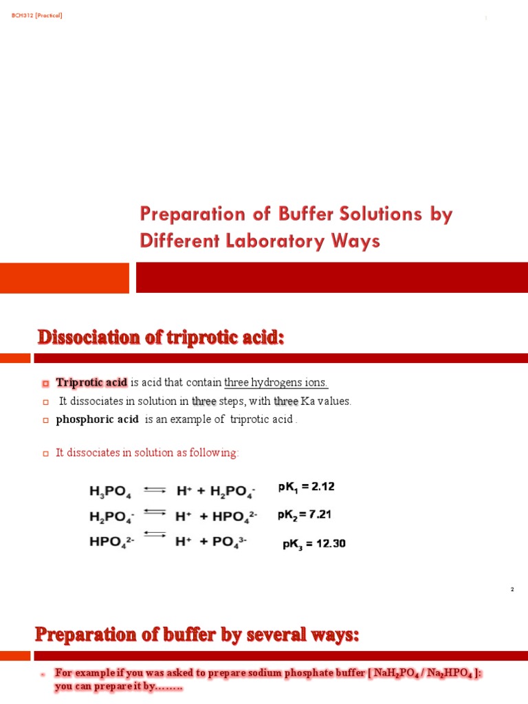5 Preparation of Buffer Solutions by Different Laboratory Ways | PDF | Acid | Buffer Solution