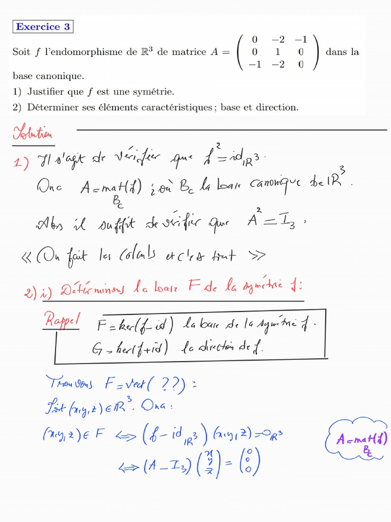 Sol Matrices Et Applications Linéaires PDF | PDF