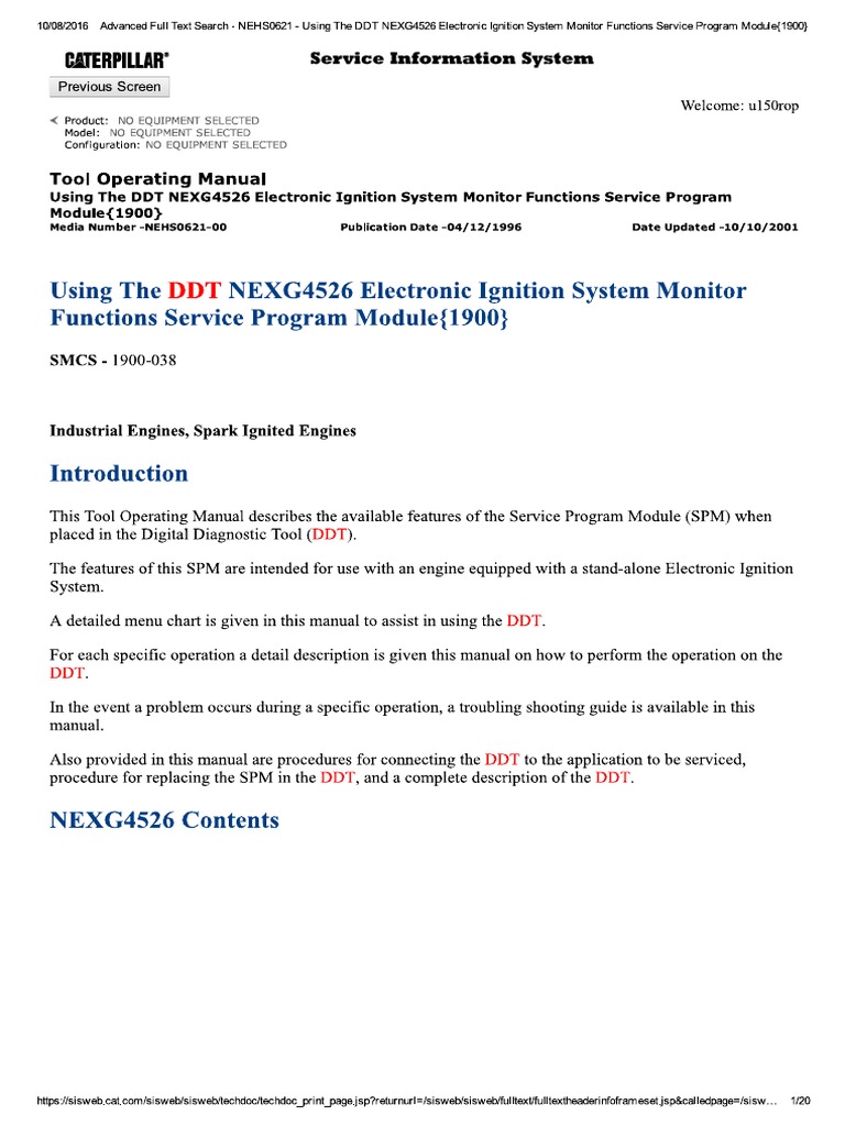 Nehs0621 DDT Tool PDF | PDF
