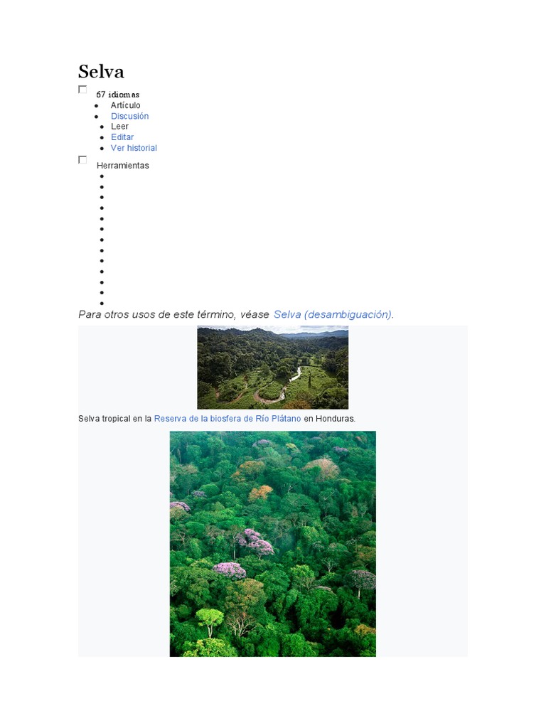 La Selva | PDF | Selva | Zona tropical