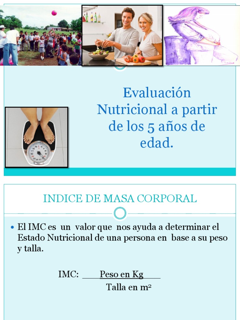 Evaluación Nutricional Adultos PDF | PDF | Índice de masa corporal | Obesidad