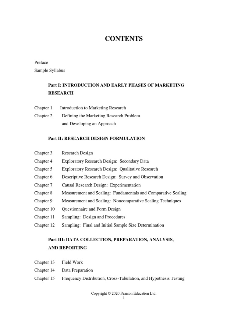 00 Malhotra Mr7e Im Toc | PDF | Marketing Research | Structural ...