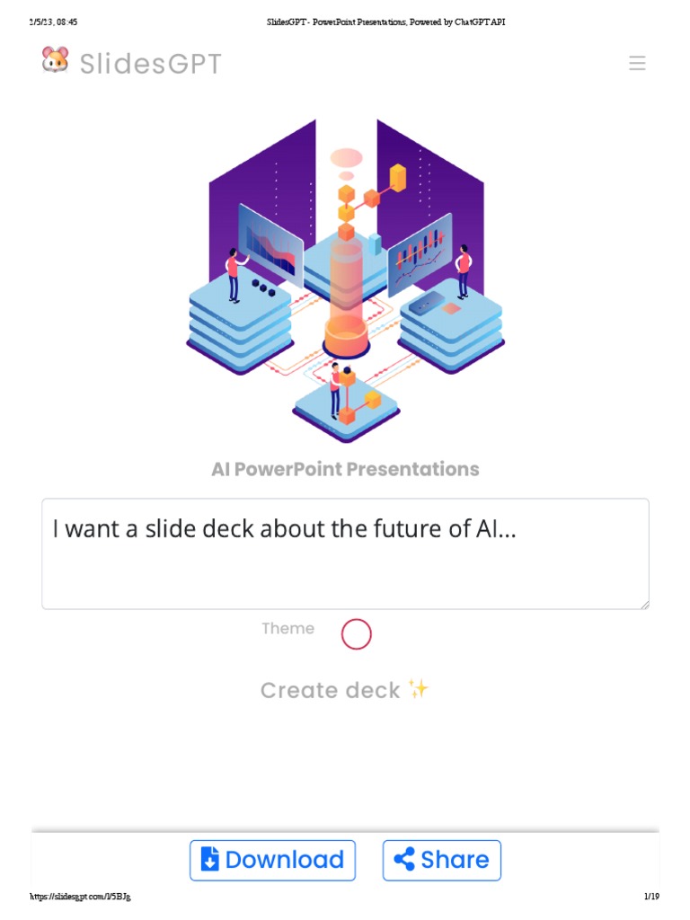 SlidesGPT - PowerPoint Presentations, Powered by ChatGPT API | PDF | Leadership | Employment
