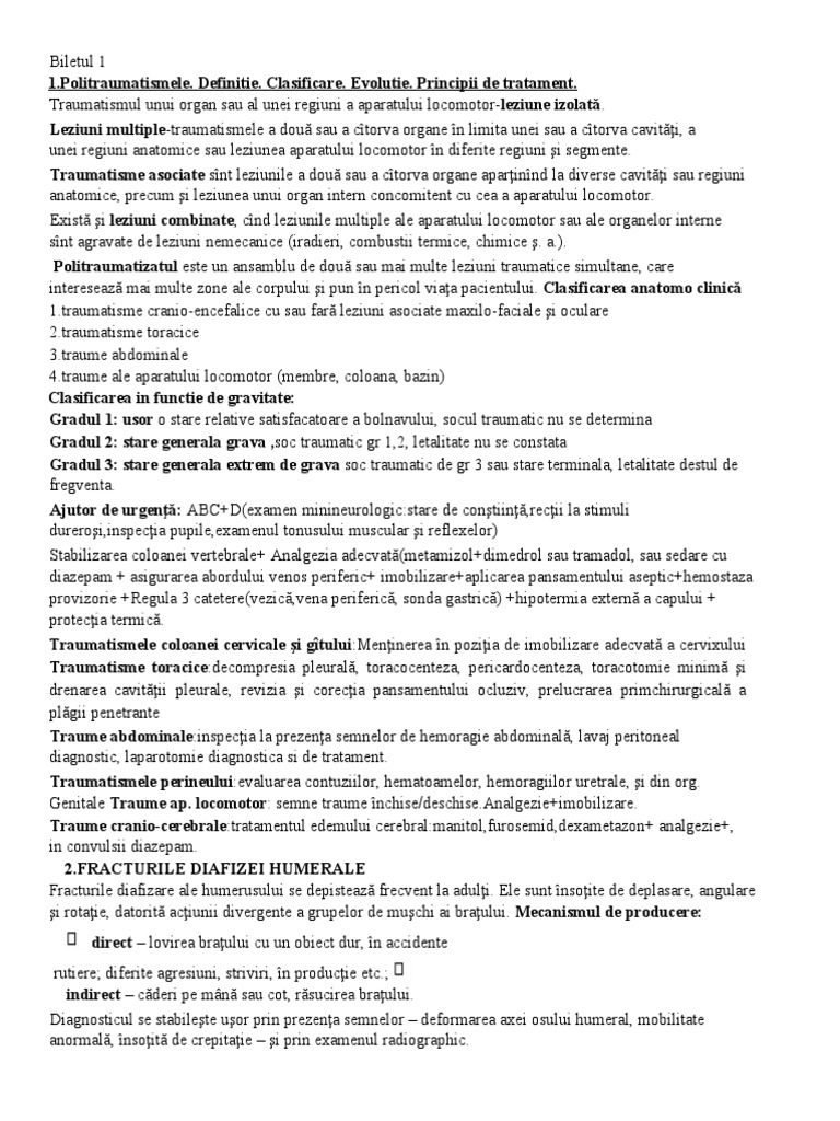 Bilete Examen Oral | PDF