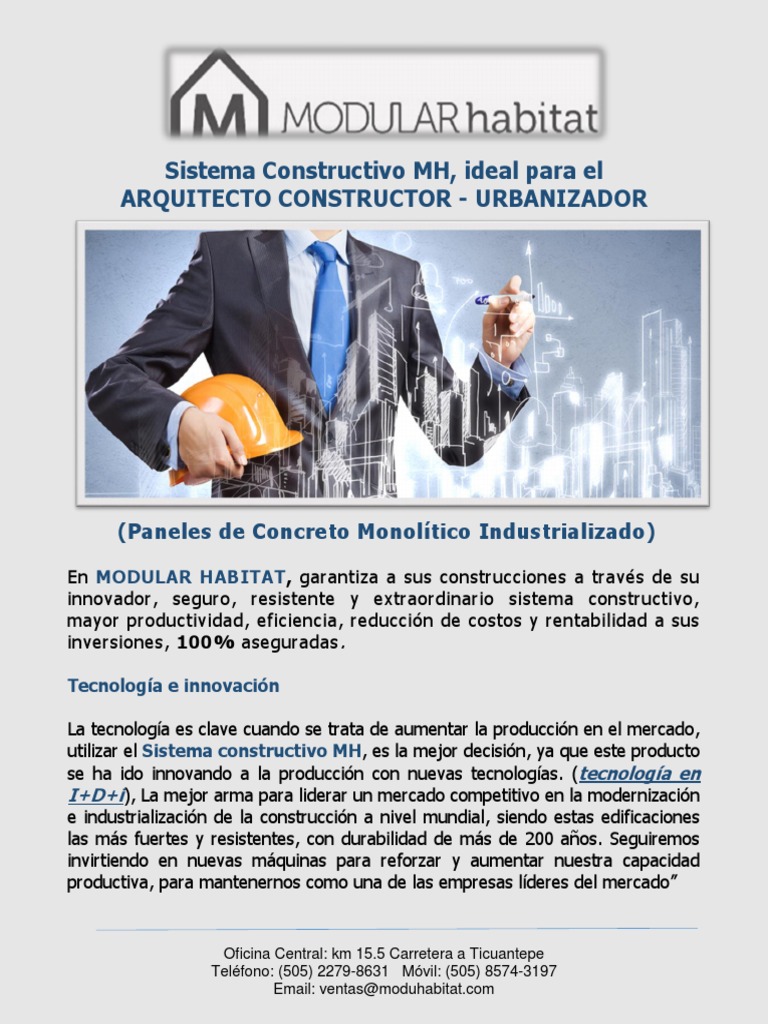 Sistema Constructivo MH, (Ideal para Sus Proyectos Inmobiliarios ...