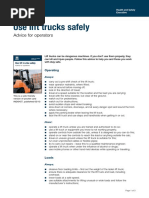 Forklift Operator Evaluation Form | PDF | Forklift | Battery (Electricity)
